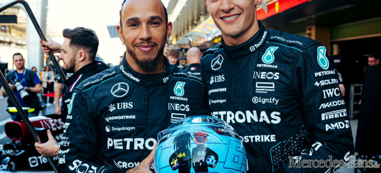 Mercedes-AMG Petronas mit emotionaler Danksagung an Lewis Hamilton ...
